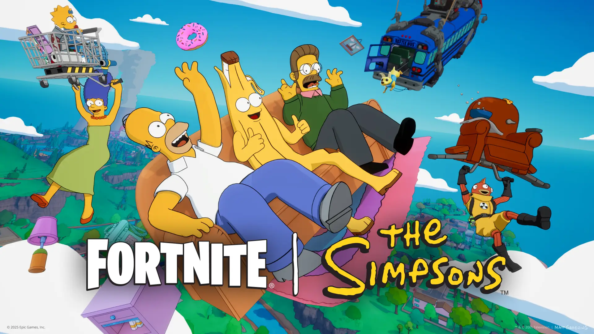 Fortnite x The Simpsons: Explore Springfield and Every New POI in the ...