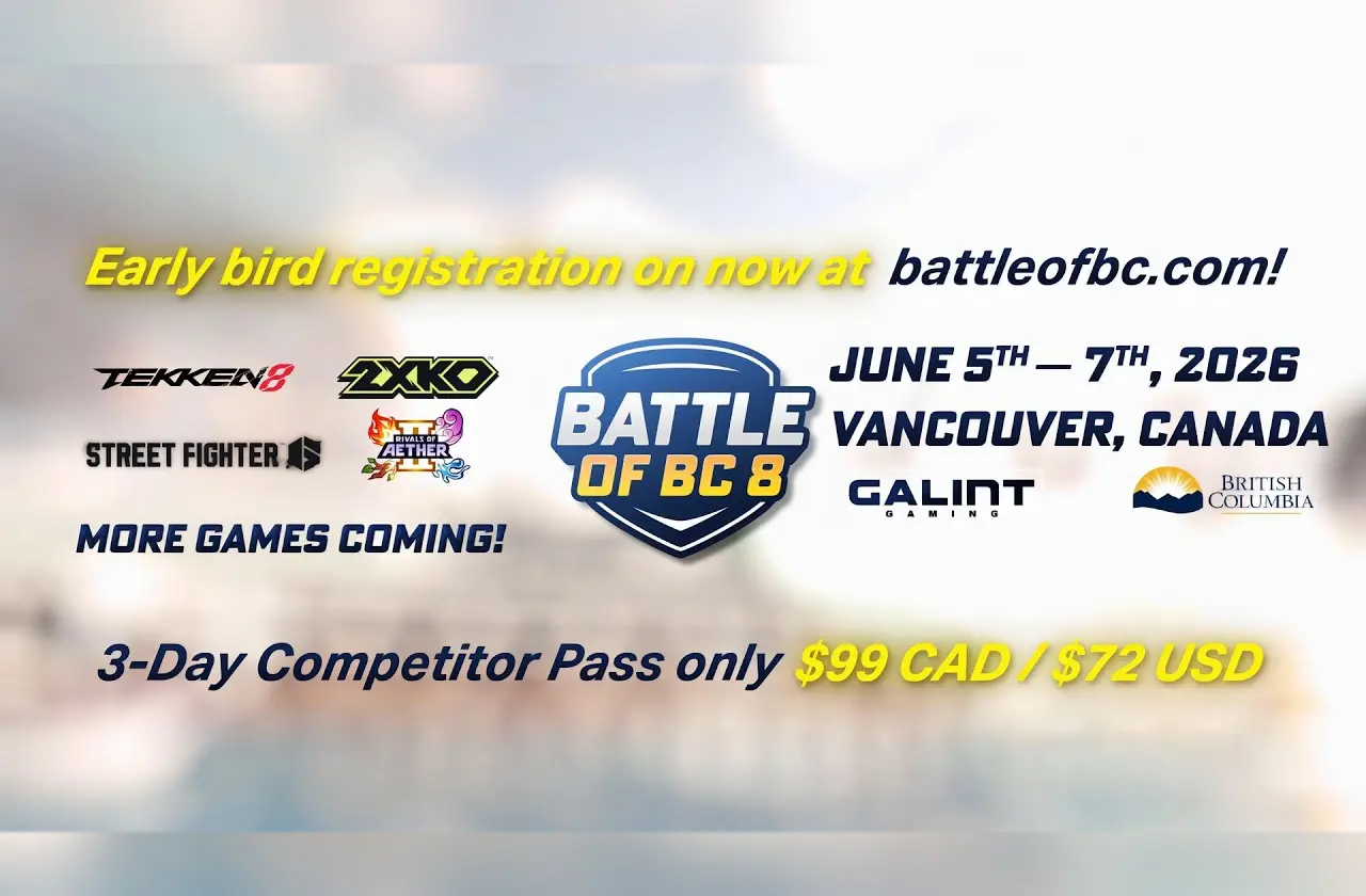 Canada’s Battle of BC 8 Opens Registration for 2026 With 2XKO, Street ...